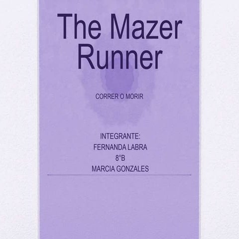 The Mazer Runner | PPTX