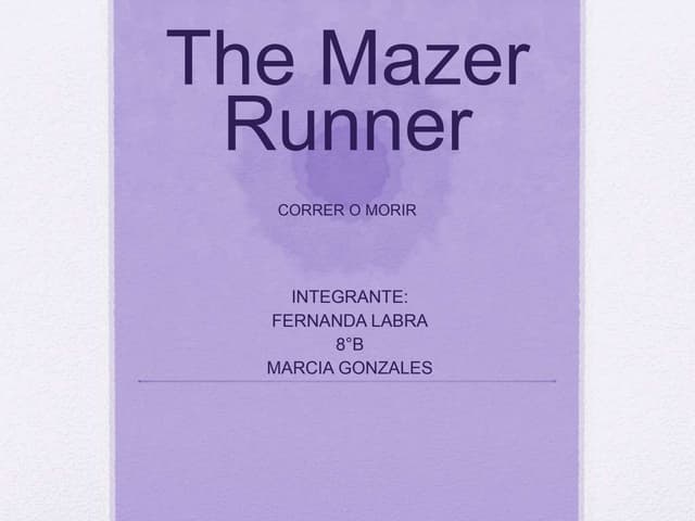 The maze runner | PPTX