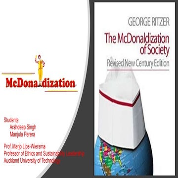 The McDonaldization of Society | PPTX