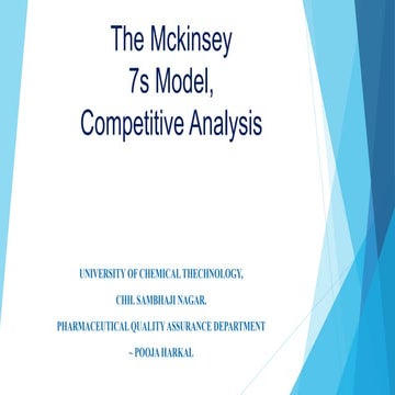 The McKinsey's 7s Model and Competitive Analysis | PPTX