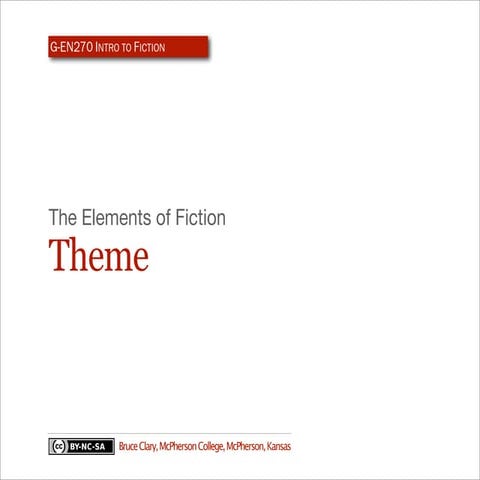 The Elements of Fiction Theme | PPT