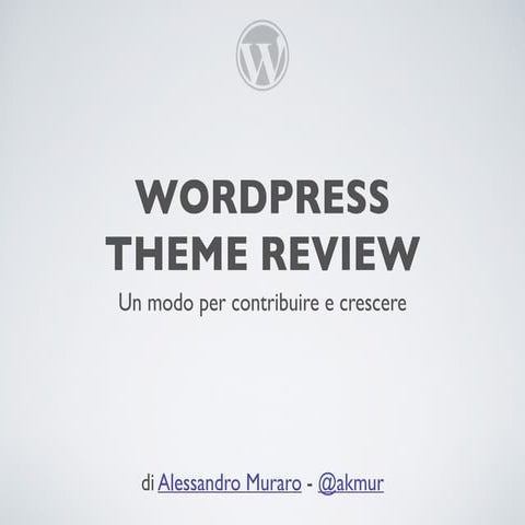 WordPress Theme review | PPT