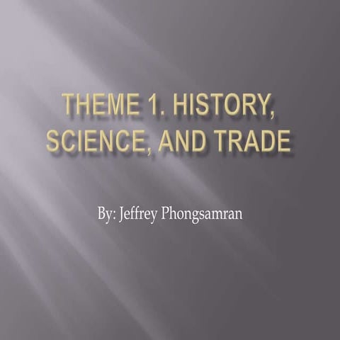 Theme 1: Big History ppt | PPT