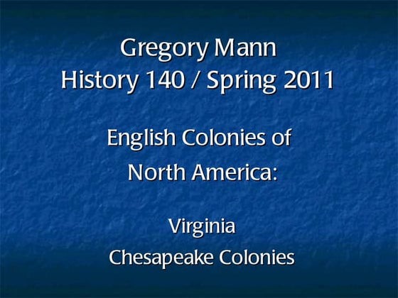 English Colonies of North America | PPT