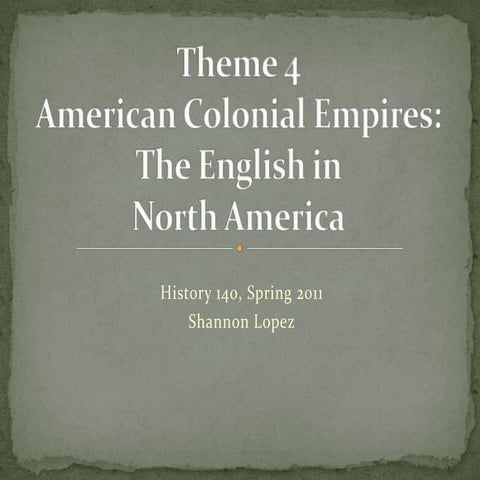 Theme 4: English in North America | PPTX