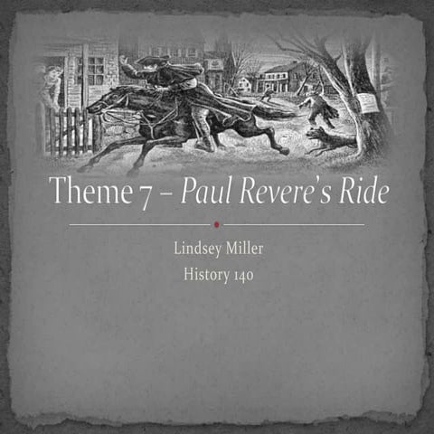 Theme 7 – paul revere’s ride | PPTX