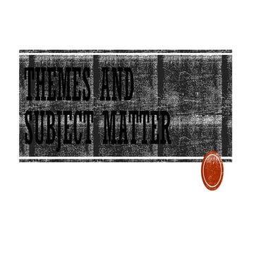 theme and subject matter.pptx jkoiofgfgdf | PPTX