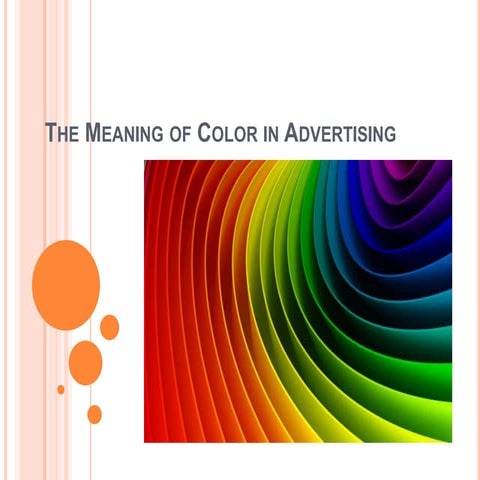The meaning of color in advertising | PPT