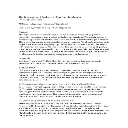 The Measurement Problem in Quantum Mechanics.pdf