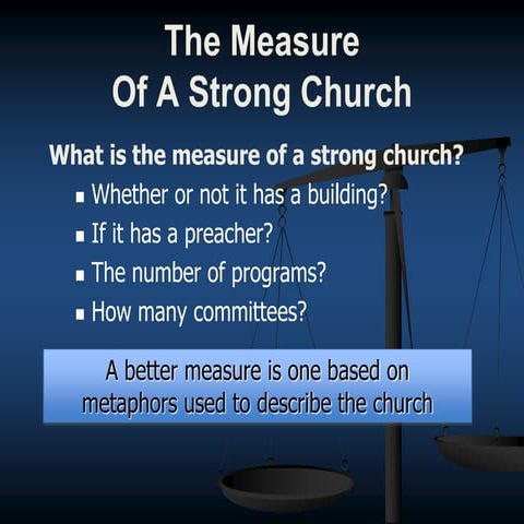 The Measure Of A Strong Church | PPT