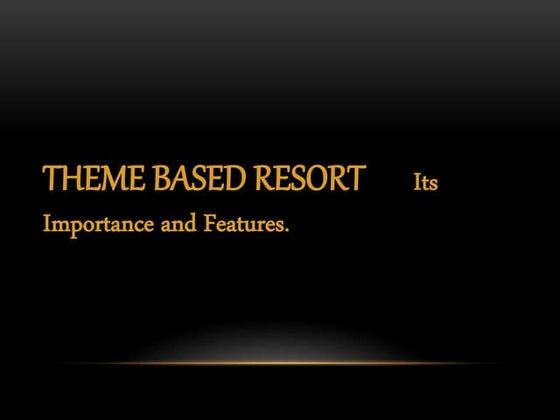 History of Resort | PPTX