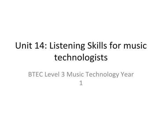 A recording studio | PPTX | Digital Audio | Computer Software and ...