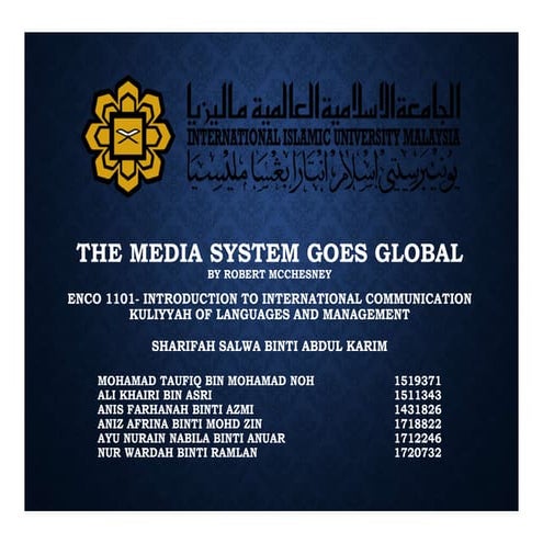 The Media System Goes Global | PDF