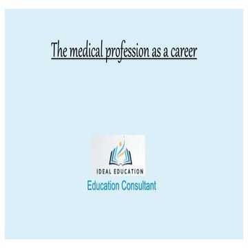 The medical profession as a career.pptx
