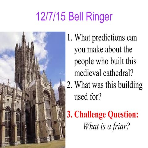 The medieval catholic church | PPT