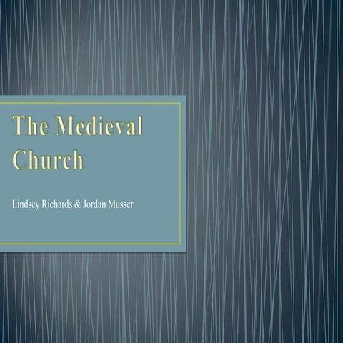 The medieval church | PPTX