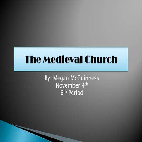 The medieval church | PPTX