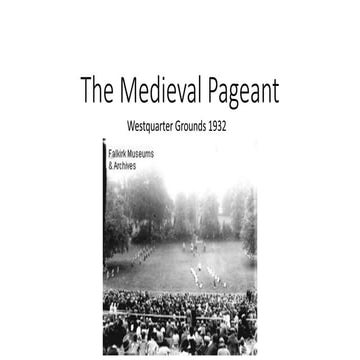 The medieval pageant | PPTX
