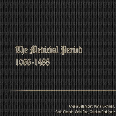 The medieval period | PPT