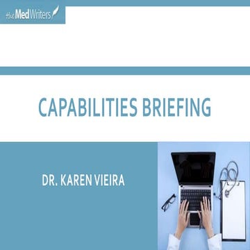 The Med Writers Capabilities Briefing | PPTX | Desktop Publishing ...