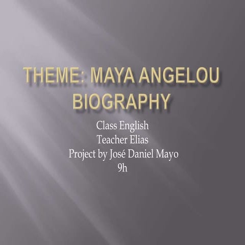 Theme maya | PPTX | Books and Literature