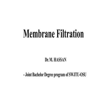 Ultrafiltration | PPTX