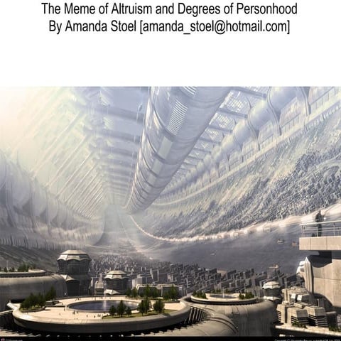 The Meme of Altruism and Degrees of Personhood | PDF