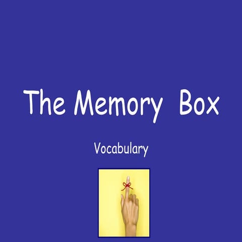 The Memory Box Vocab | PPT | Asia Travel | Travel Locations