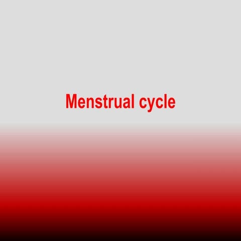 Menstrual Cycle | PPT