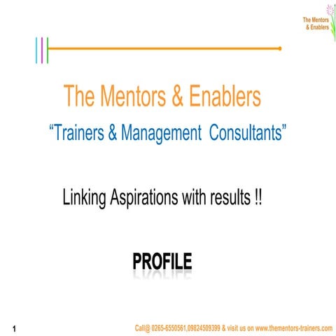 Trainers & Management Consultants -The Mentors & Enablers Curtain ...