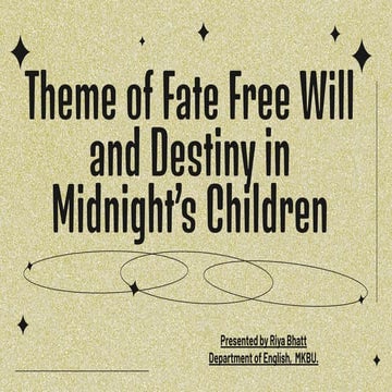 Theme of Fate Free will and Destiny in Midnight's Children .pdf