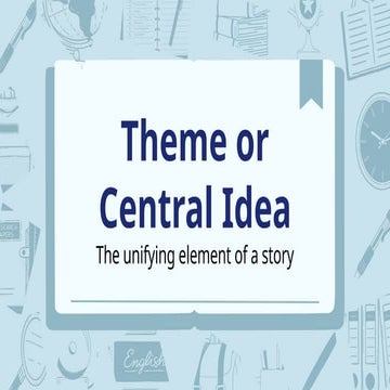 Theme orCentral Idea grade 10 Esp lesson | PPT