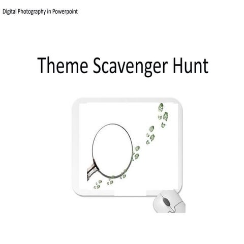 Theme Scavenger Hunt: Task, Criteria and Example | PDF