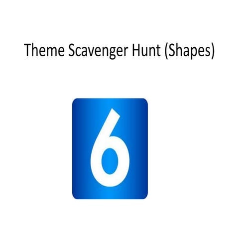 Theme scavenger hunt (shapes) | PDF