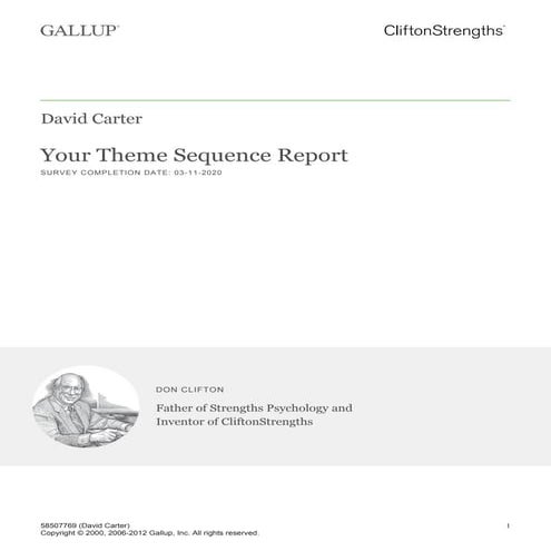 Theme sequence report | PDF