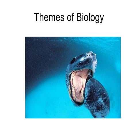 Biology ~ Themes Of Biology | PPT