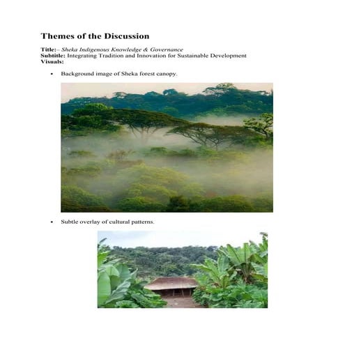 Sheka Indigenous Knowledge and Governance | DOCX