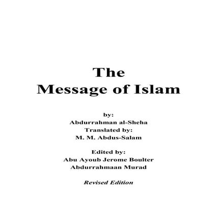 The message of islam | PDF