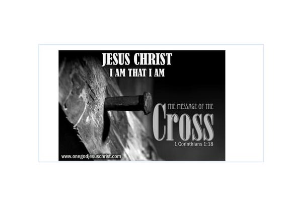 The Cross of Christ! | PPTX