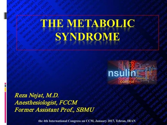 Metabolic syndrome | PPTX