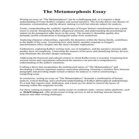 The Metamorphosis Essay.pdf