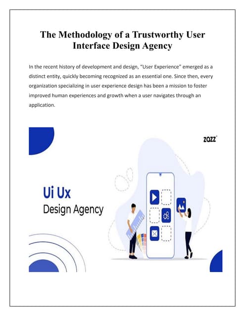 The Methodology Of A Trustworthy User Interface Design Agencypdf