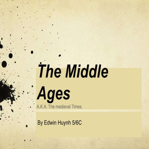 The middle ages | PPTX