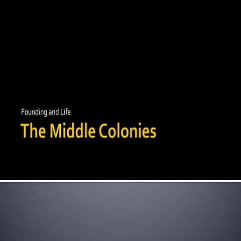 The Middle Colonies | PPT