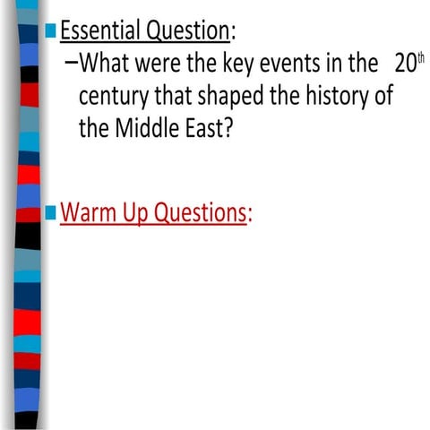 The middle east_in_the_20th_century_and_today | PPT
