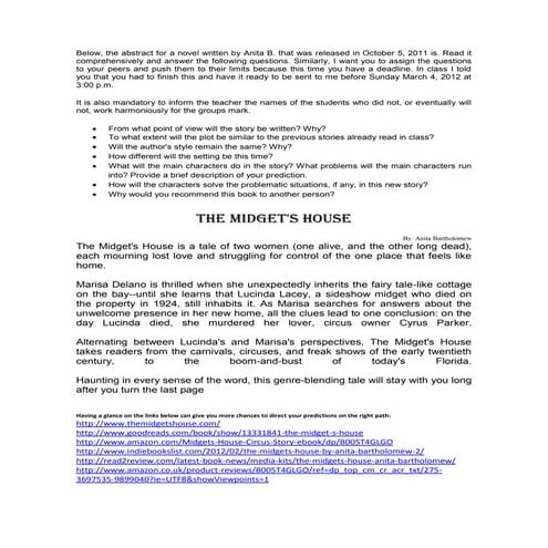 The midget's house | DOCX