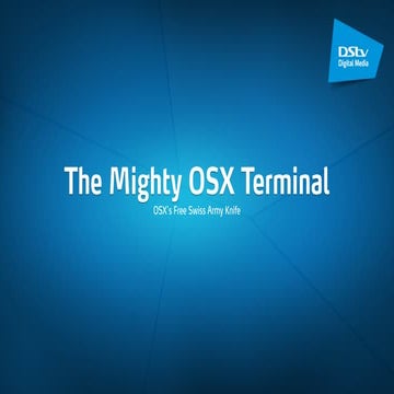 The Mighty Osx Terminal Ppt