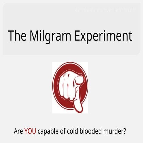 _the_milgram_experiment.pptx, tok human sciences | PPTX