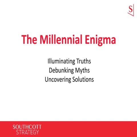 The Millennials Enigma | PPTX