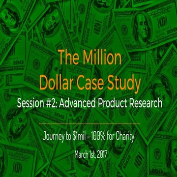 Jungle Scout's Million Dollar Case Study: How To Find Product Ideas | PPTX